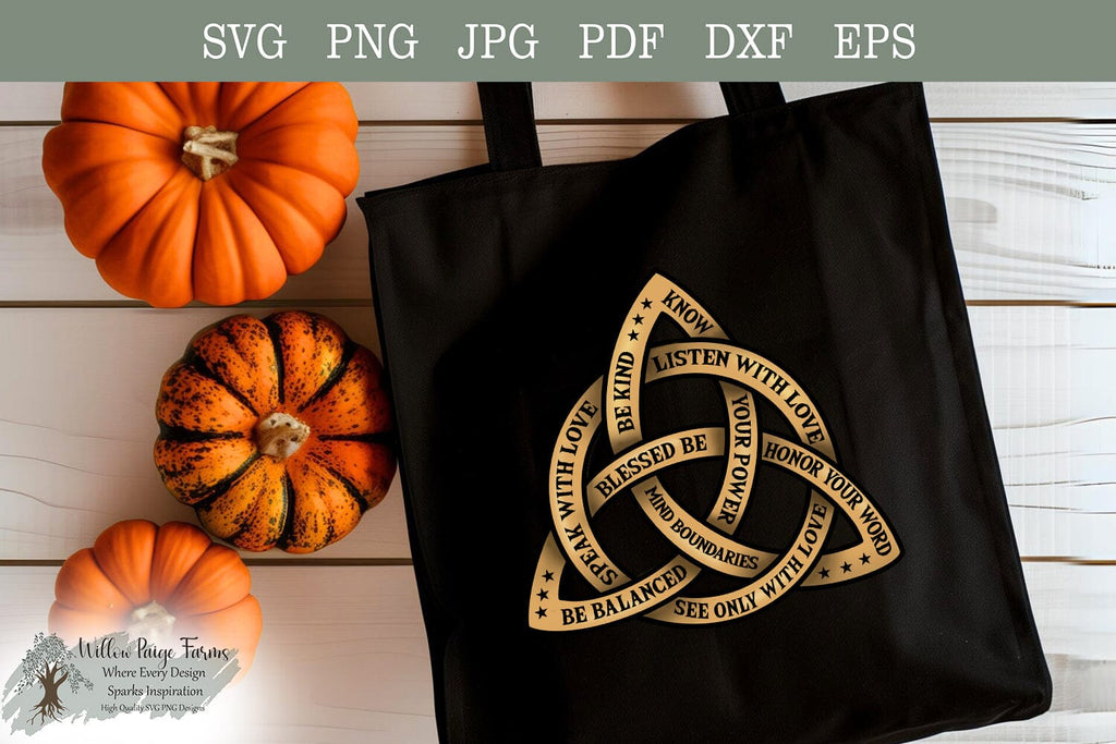 Wiccan Triquetra |Wiccan Affirmations | Celtic Knot | Digital Download ...