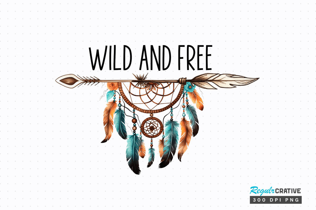 Wild and free Sublimation Design - So Fontsy