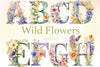 Wild Flowers Alphabet | Spring Letters - So Fontsy