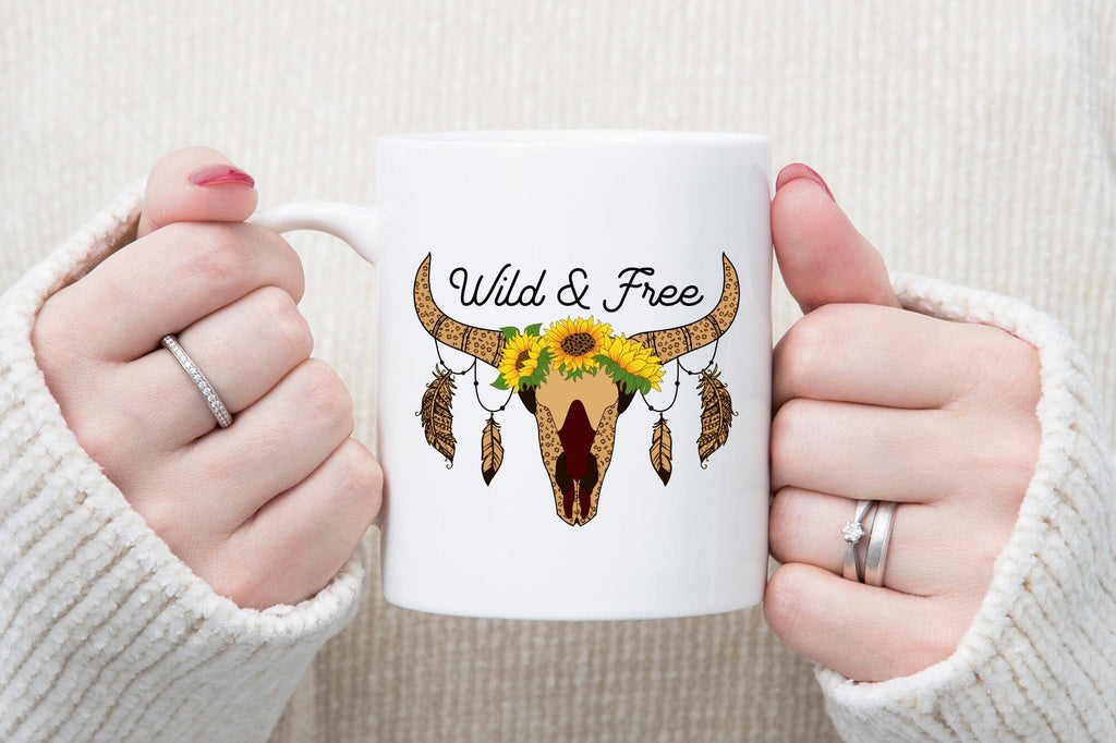 Wild & Free | Western Sublimation Design - So Fontsy