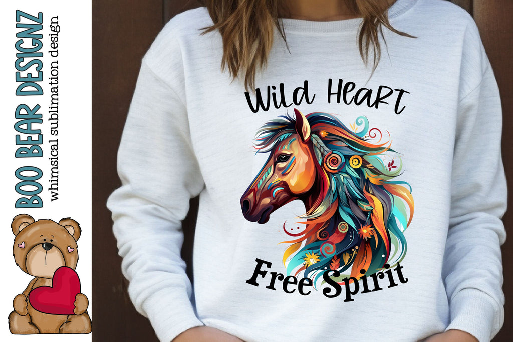Wild Heart Free Spirit Clipart - So Fontsy