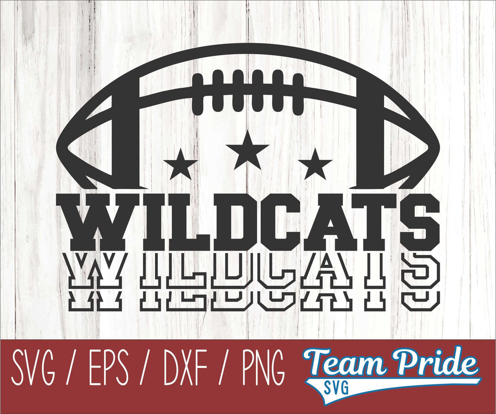 Wildcats Football SVG Digital Download Printable - SVG, EPS, DXF, PNG ...