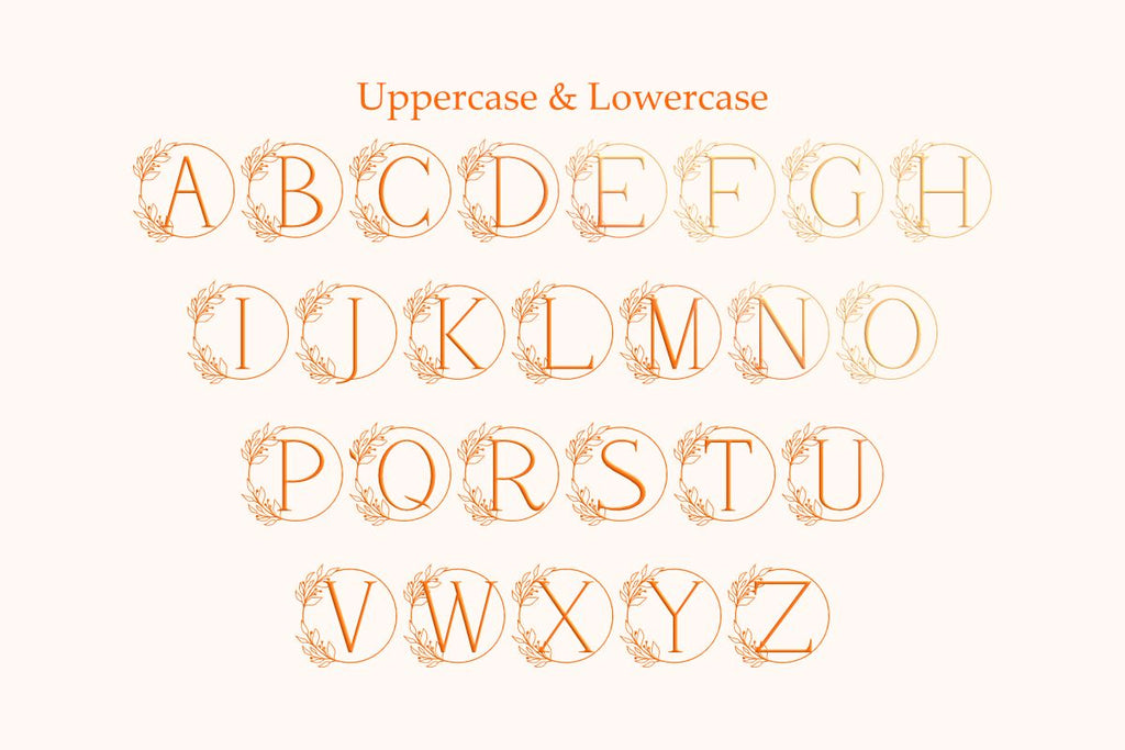 Wildflower Monogram - So Fontsy