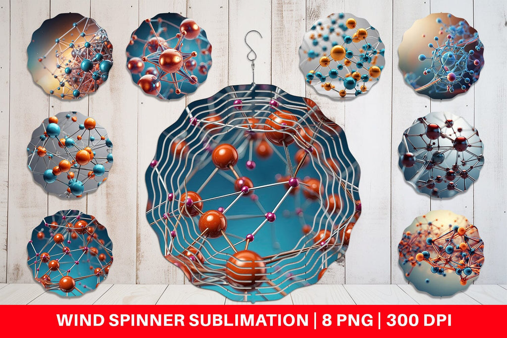 Wind Spinner 3D Atom - So Fontsy