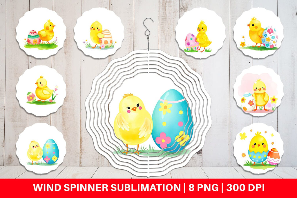 Wind Spinner Chick and Egg - So Fontsy