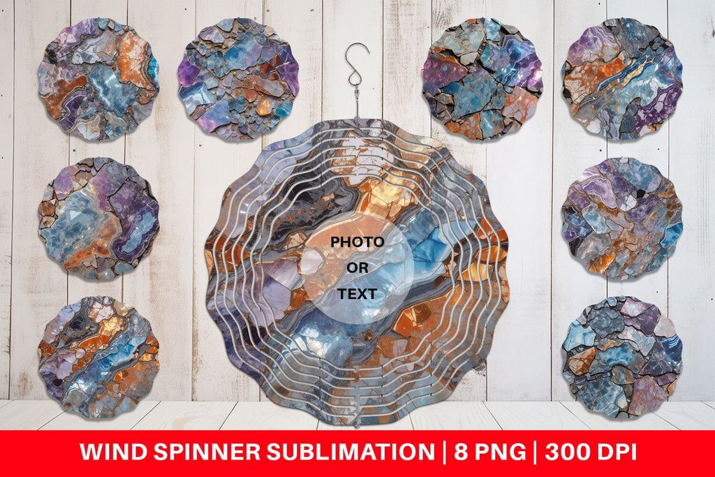 Wind Spinner Cracked Iridescent - So Fontsy