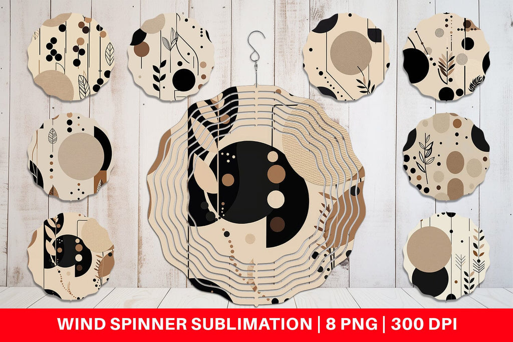 Wind Spinner Organic Elements Pattern - So Fontsy