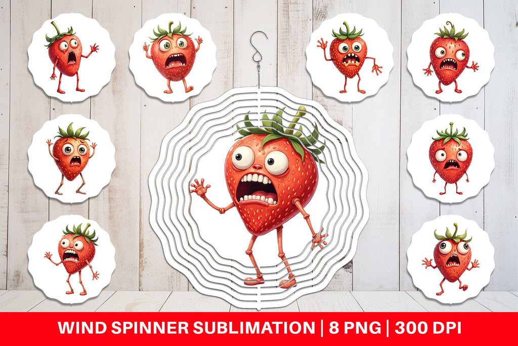 Wind Spinner Panic Strawberry - So Fontsy