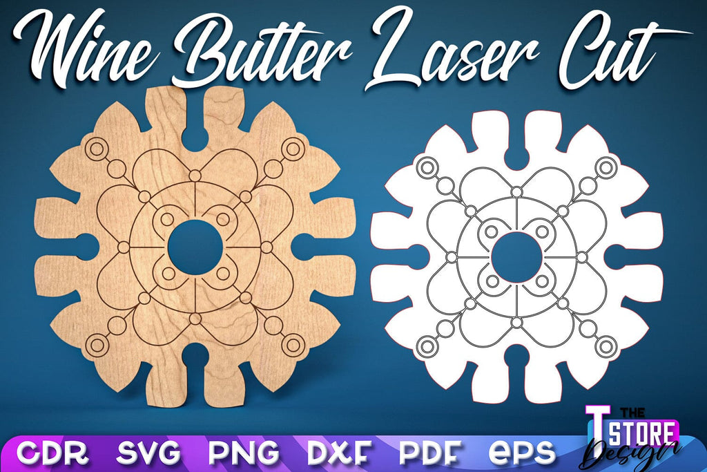 Wine Butler Design | Laser Cut Design | CNC File - So Fontsy