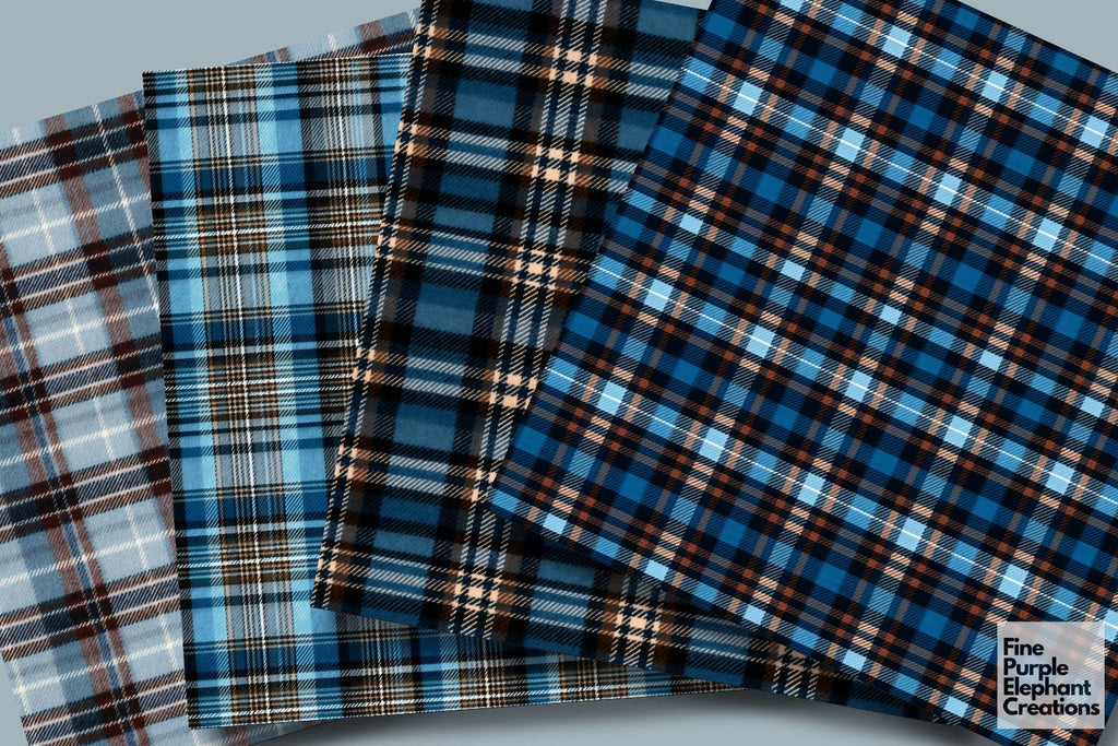 WInter Plaid Fabric Texture Gingham - So Fontsy
