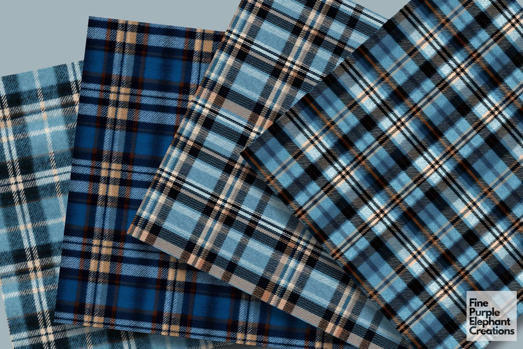 WInter Plaid Fabric Texture Gingham - So Fontsy