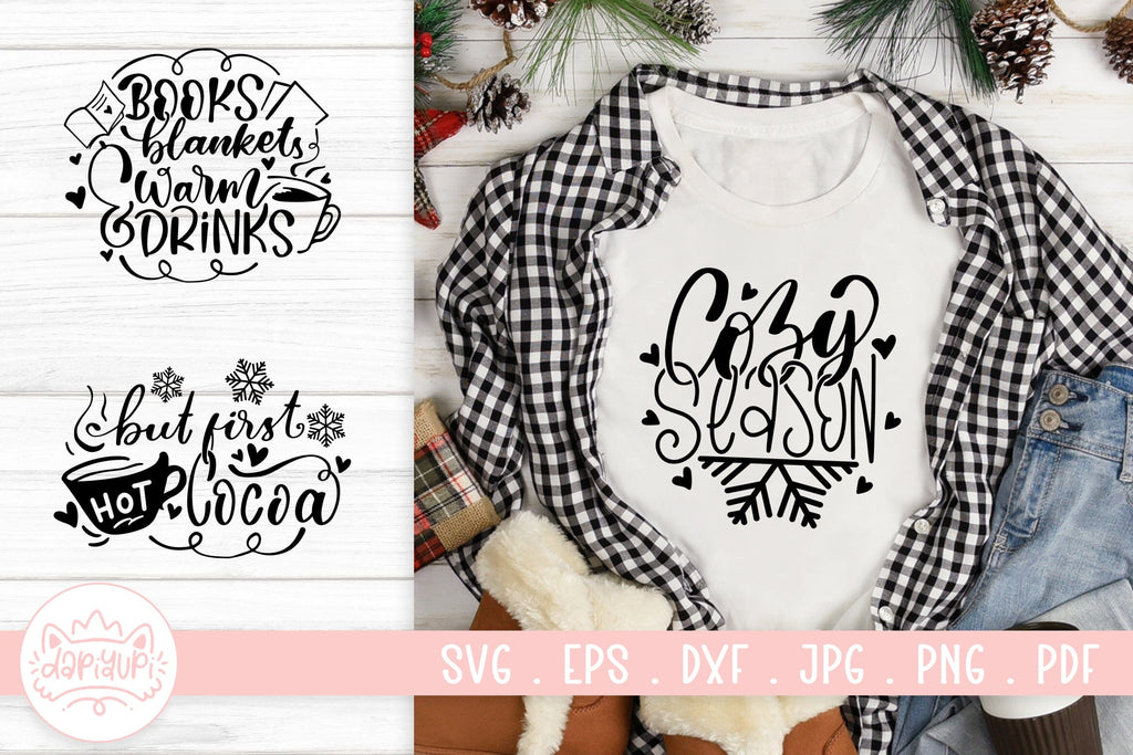 Winter Quotes SVG Cut File - So Fontsy
