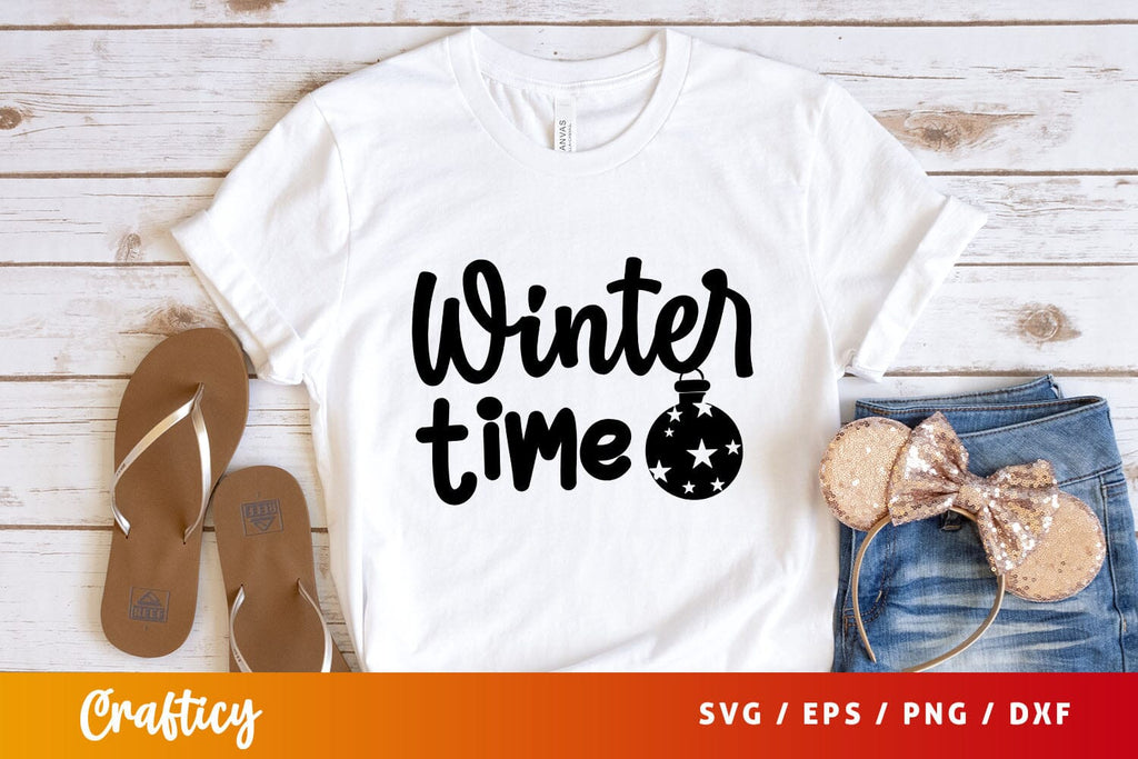 winter time Svg Design - So Fontsy