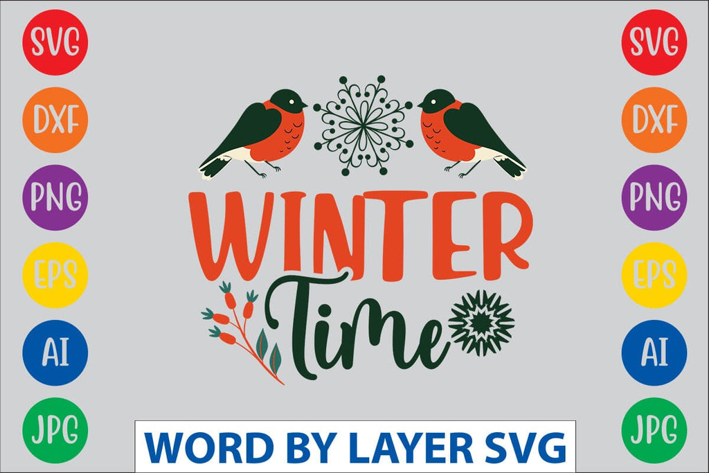 Winter Time svg design - So Fontsy
