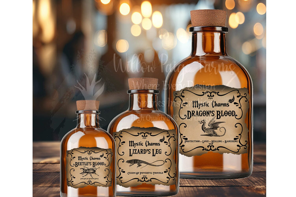 Witches Apothecary Labels Bundle Vol 2 | Witchy jar label | Witch Spel ...