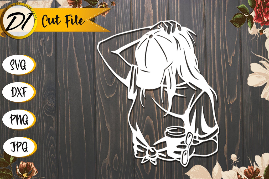 Woman SVG. T-Shirt Design. Girl SVG - So Fontsy