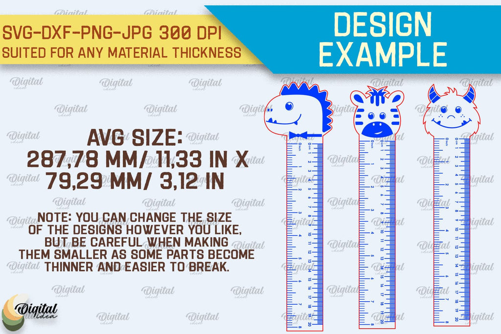 Wooden Children RULERS SVG Bundle. School RULERS Laser Cut - So Fontsy