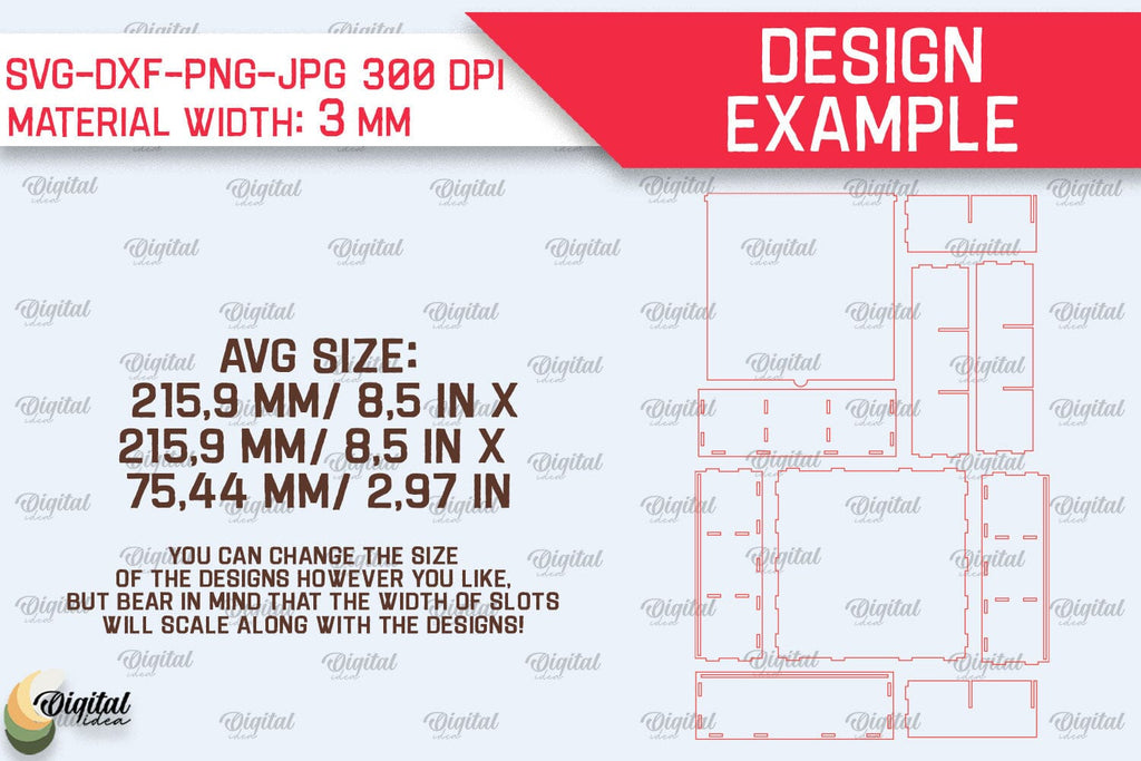 Wooden Fishing Box Laser Cut. 3D Fishing Box SVG - So Fontsy