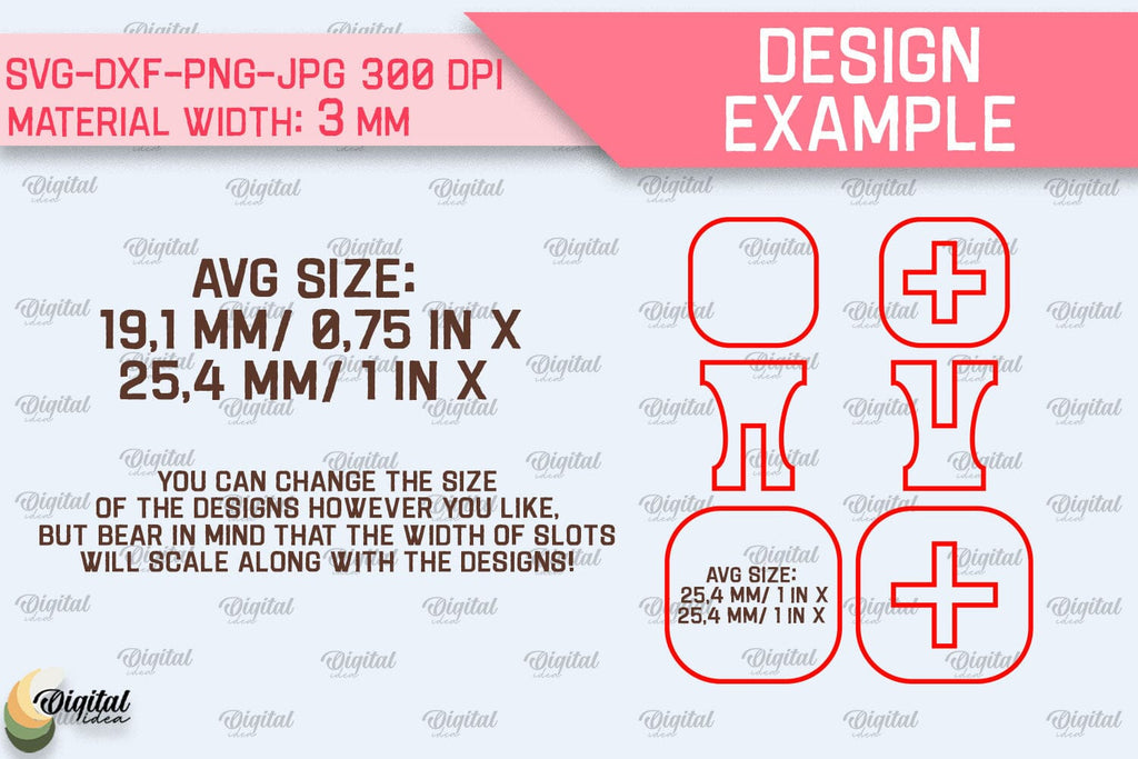 Wooden Stamp for Girls Laser Cut. Cartoon Wooden Stamp - So Fontsy