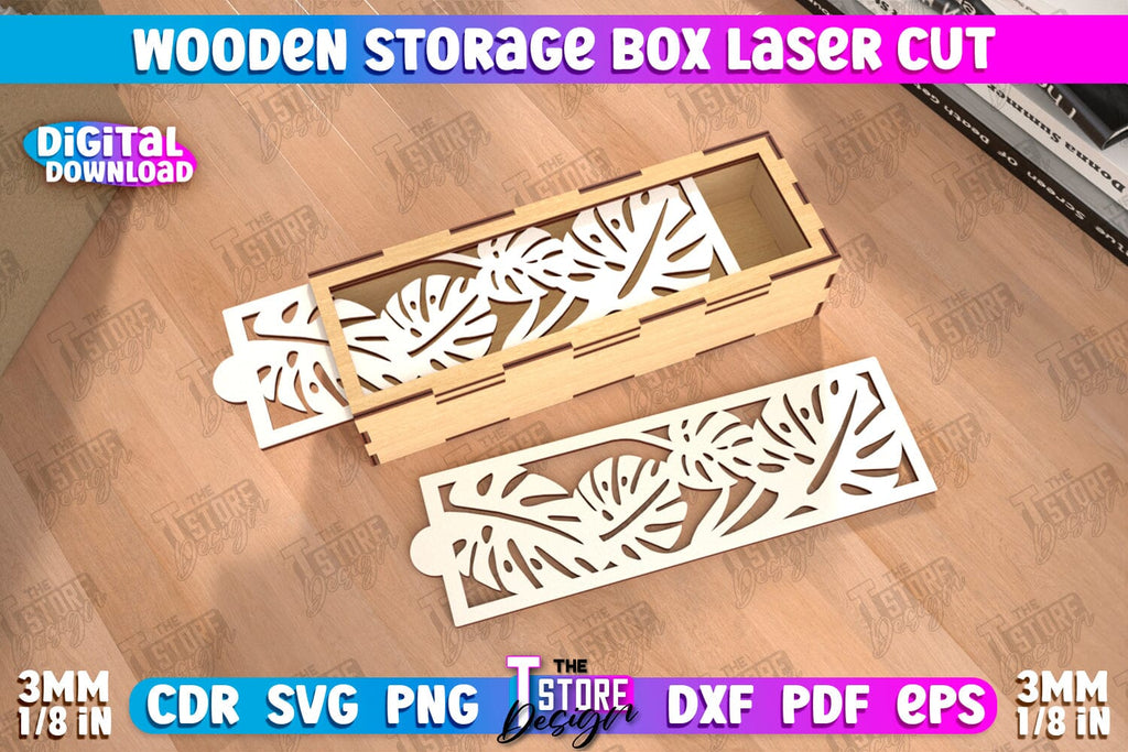 Wooden Storage Box | Jewelry Box | Gift Box | Organizer | CNC File - So ...