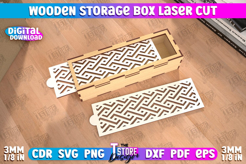 Wooden Storage Box | Jewelry Box | Gift Box | Organizer | CNC File - So ...