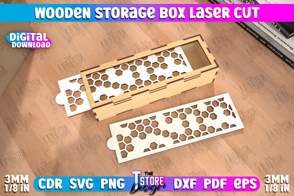 Wooden Storage Box | Jewelry Box | Gift Box | Organizer | CNC File - So ...