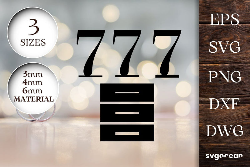 Wooden Wedding Table Numbers SVG - So Fontsy