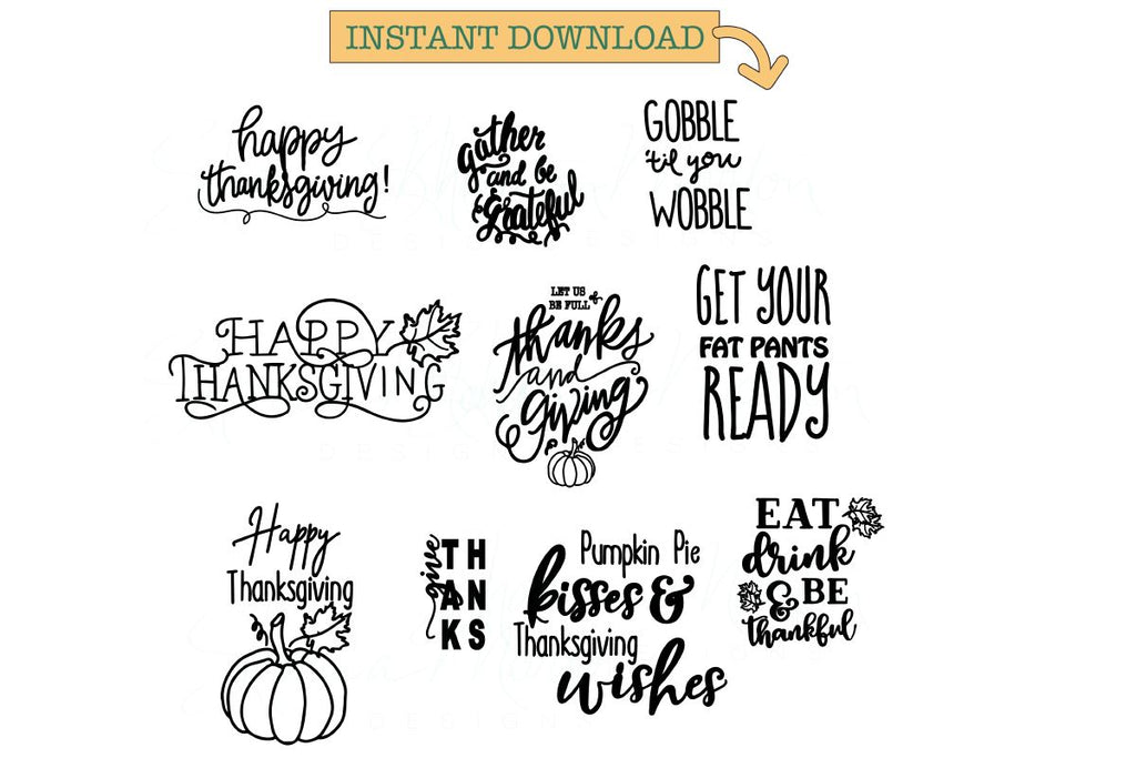 Word Art Bundle- Fall Word Art Bundle - So Fontsy