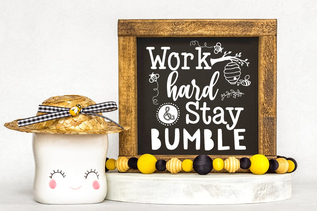 Work Hard SVG I Bee Motivational SVG I Bee Tshirt SVG - So Fontsy