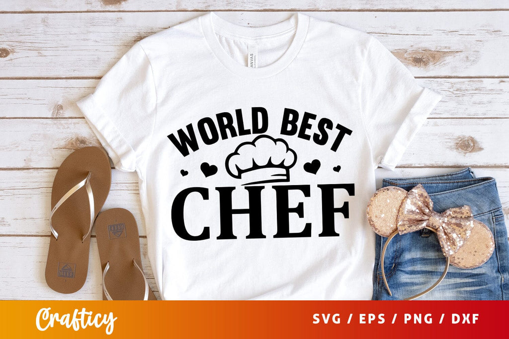 World best chef svg Design - So Fontsy