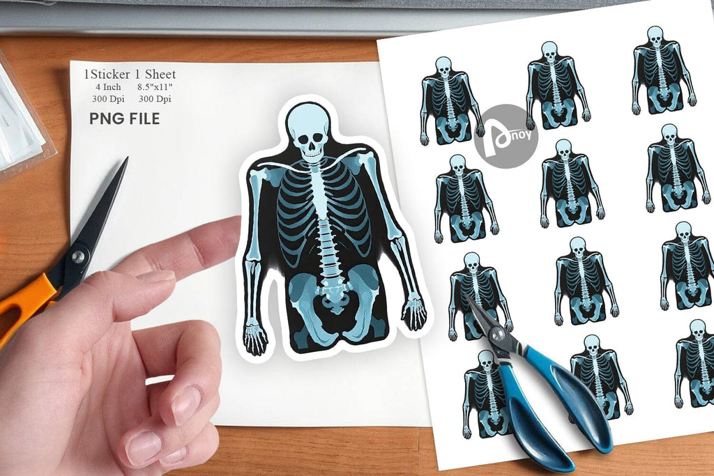 X-Ray Scan Sticker - So Fontsy