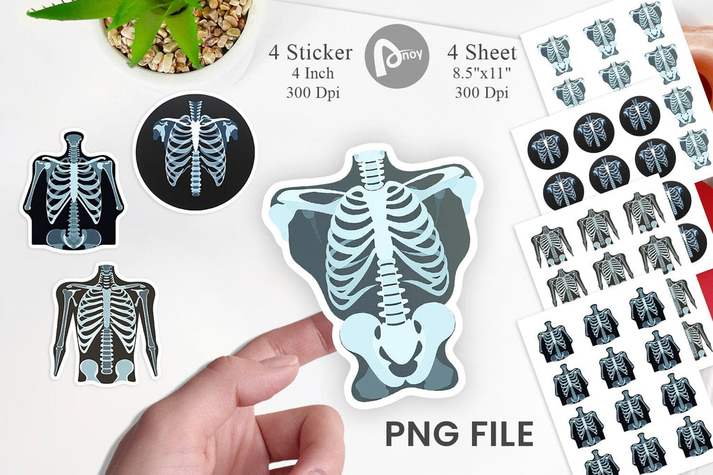 X-Ray Scan Sticker - So Fontsy