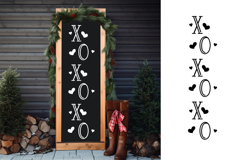Xoxoxo | Valentine's Day Porch Sign SVG - So Fontsy