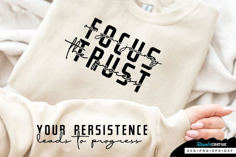 Your persistence leads to progress Sleeve SVG Design, Inspirational ...
