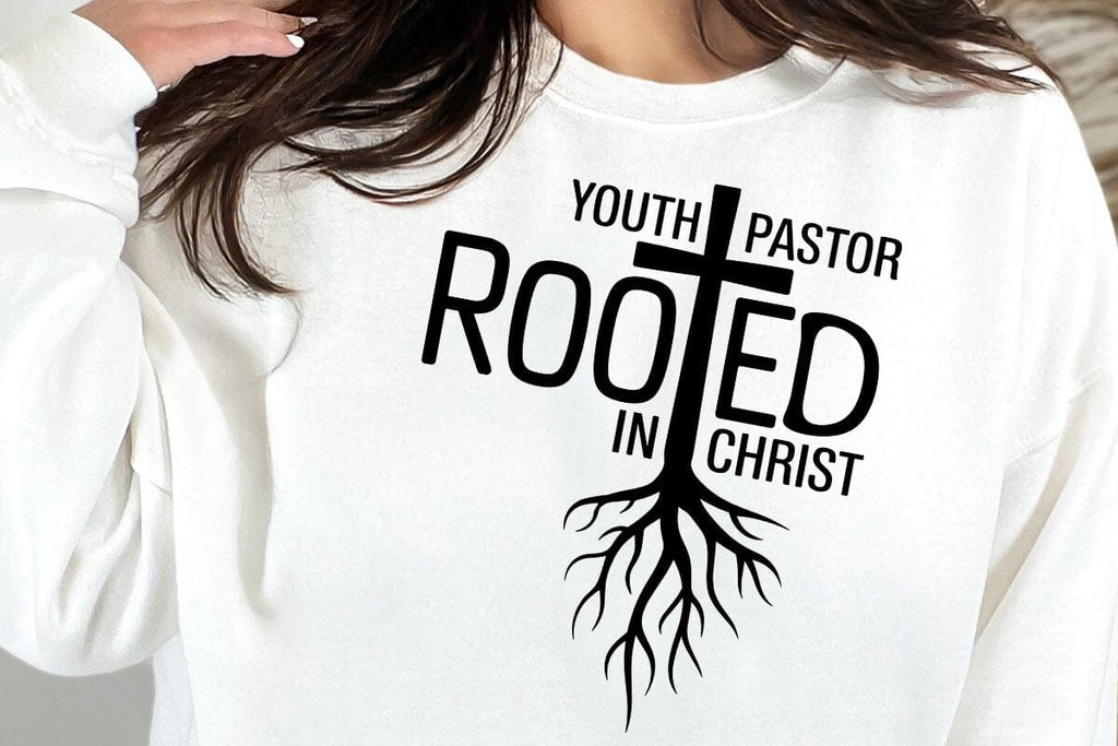 Youth Pastor Rooted In Christ Svg Png Files, Christian Cross Svg ...