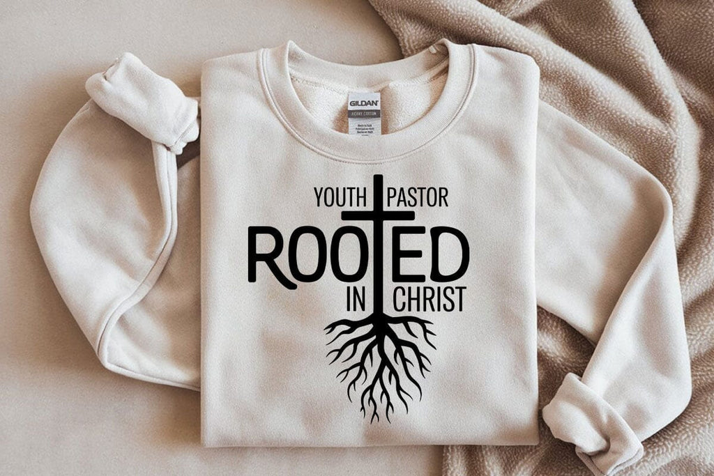 Youth Pastor Rooted In Christ Svg Png Files, Christian Cross Svg ...