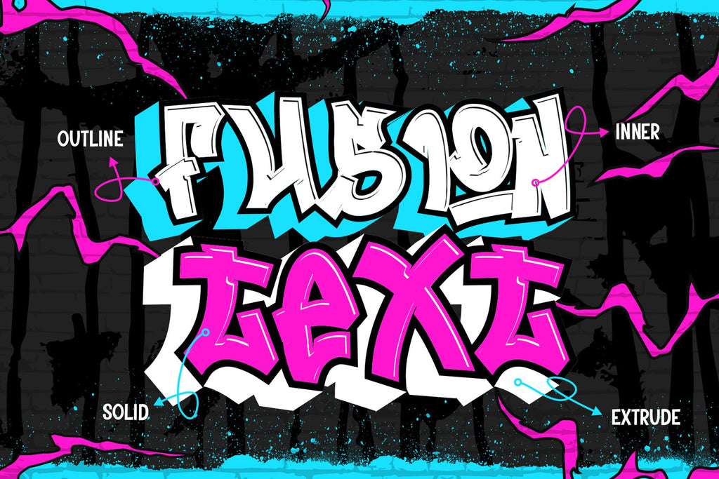 Zero Blast - Stylish 3d layered graffiti font - So Fontsy