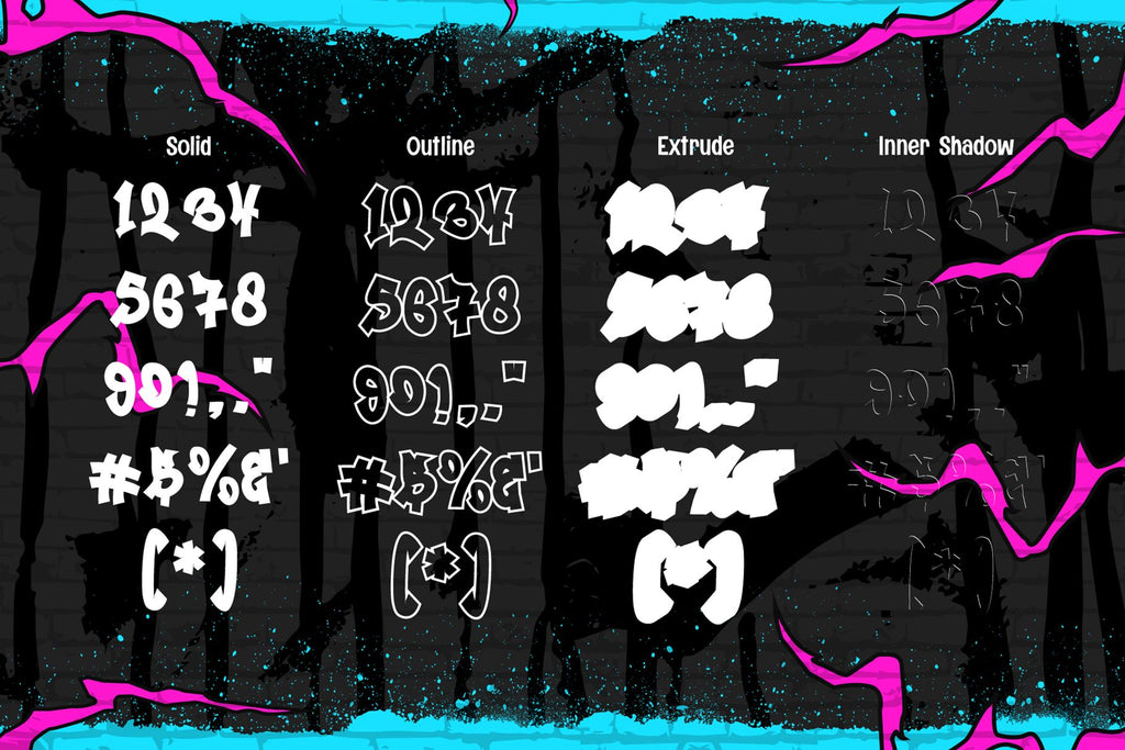 Zero Blast - Stylish 3d layered graffiti font - So Fontsy