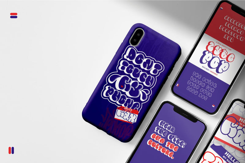 Zybo Pop - A bulb, Balloon, Chubby Graffiti Font - So Fontsy