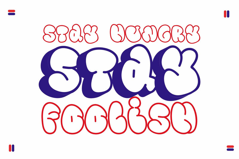 Zybo Pop - A bulb, Balloon, Chubby Graffiti Font - So Fontsy