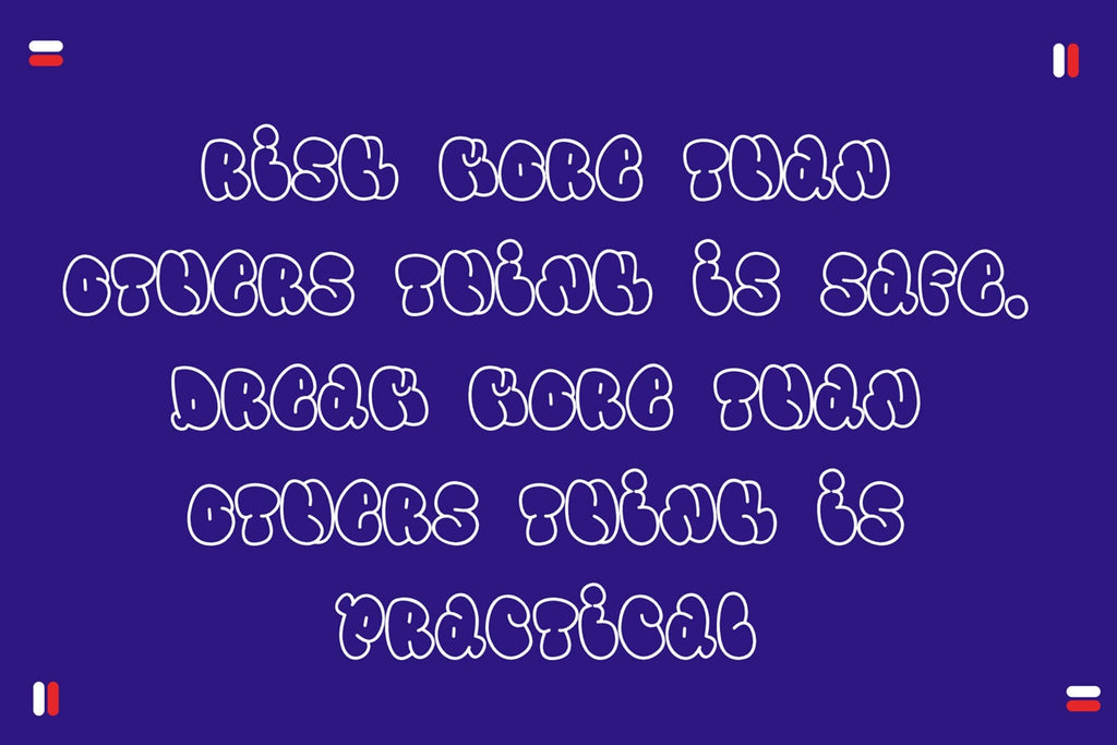 Zybo Pop - A bulb, Balloon, Chubby Graffiti Font - So Fontsy