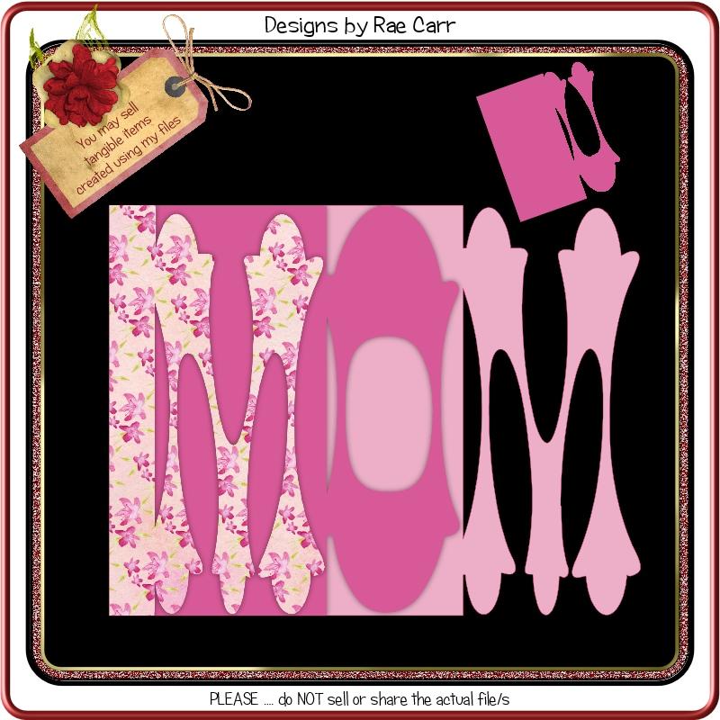 049 Mom or Mum Card or Vinyl - So Fontsy