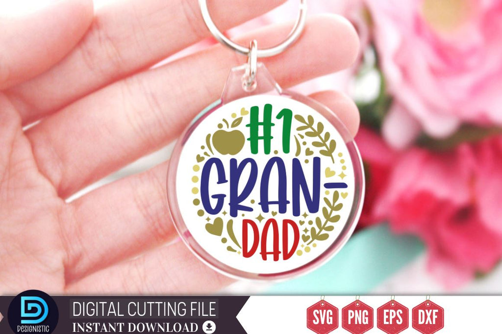 #1 grandad SVG - So Fontsy