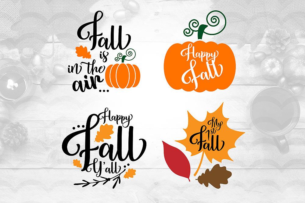 10 Fall Designs SVG - So Fontsy