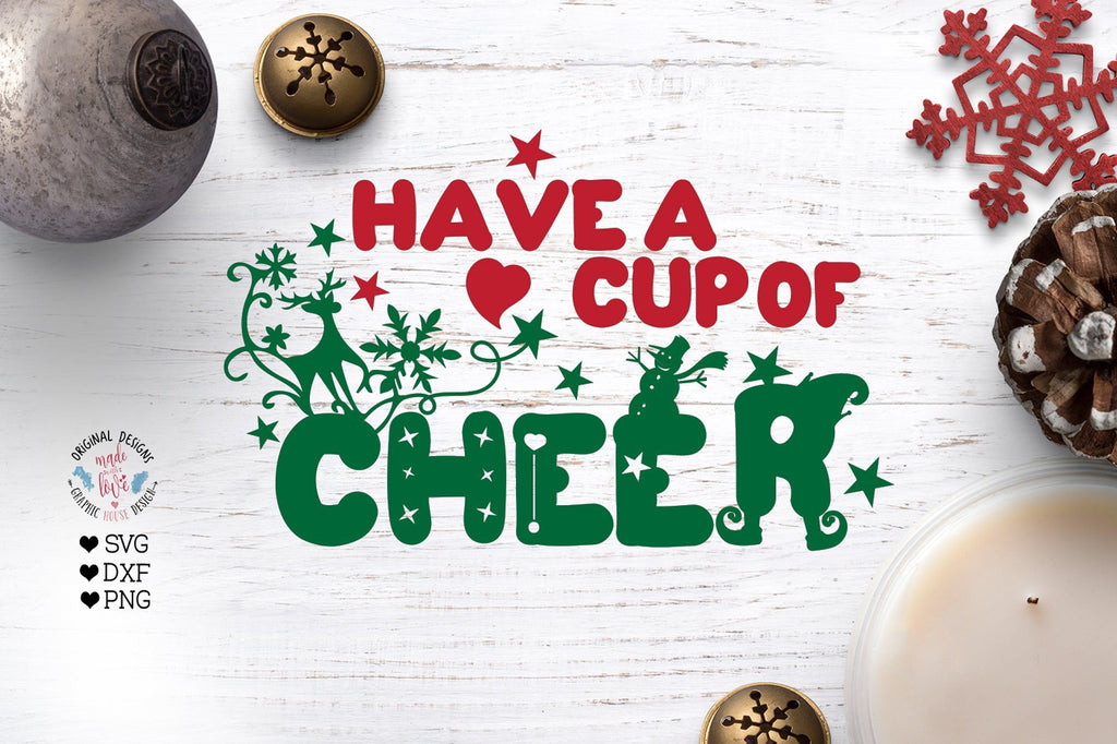 10 Happy Christmas Signs Designs - Christmas Cut Files Bundle - So Fontsy