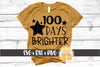100 Days Brighter - 100th Day of School SVG PNG DXF Cut Files - So Fontsy