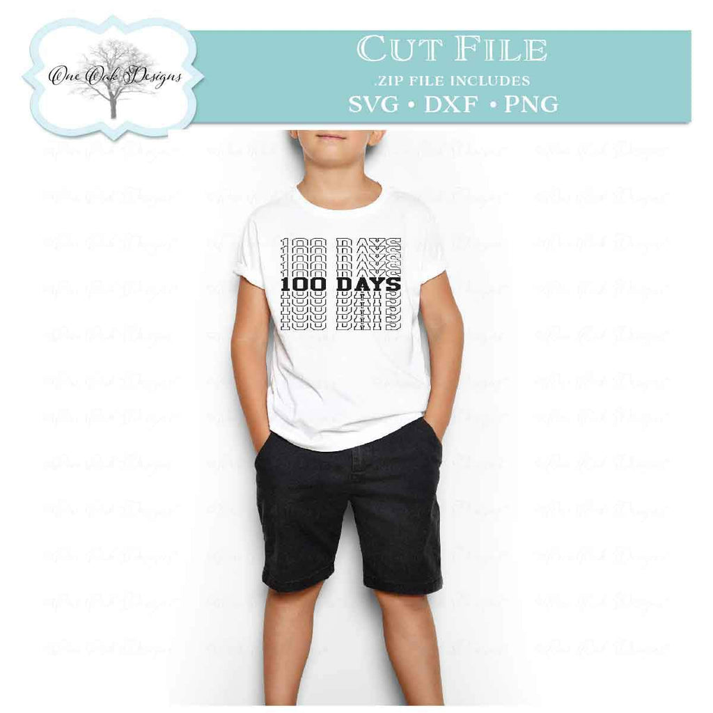 100 Days of School - Mirror-style font - So Fontsy