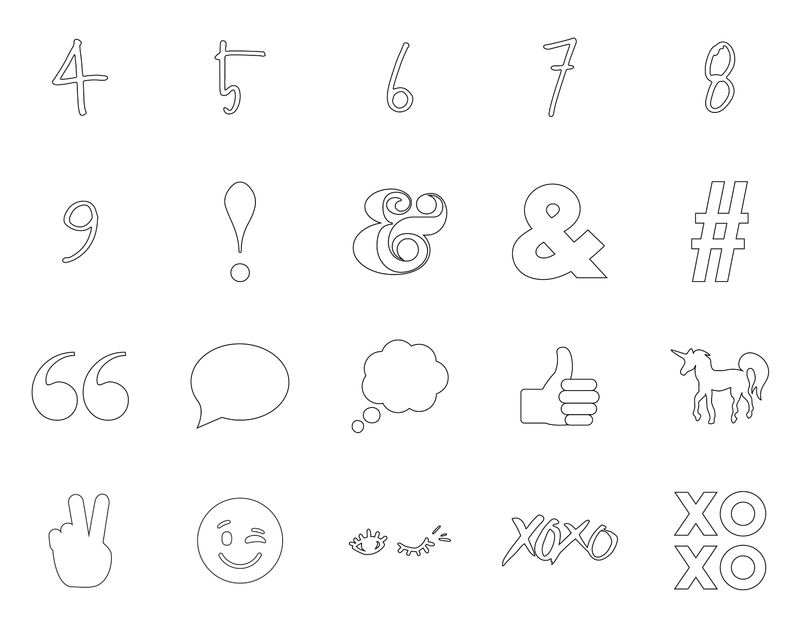 100 Single Line Design Bundle by Heidi Swapp | So Fontsy