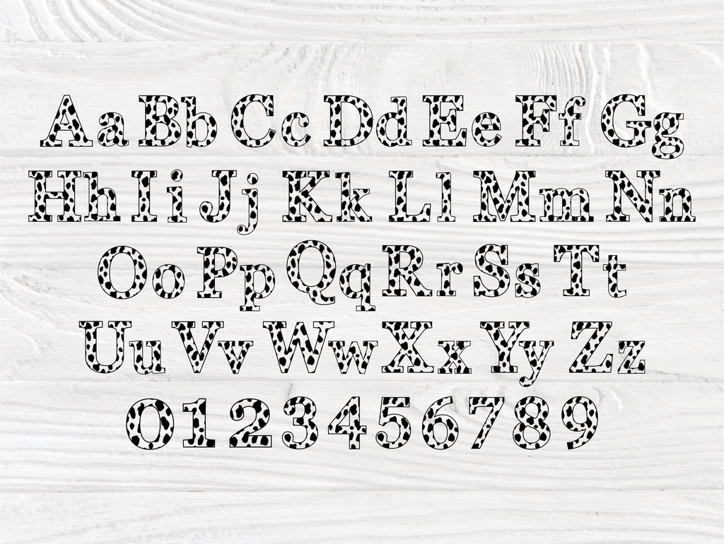 101 Dalmatians Font SVG | Dalmatians Alphabet Cut Files | Dalmatians ...