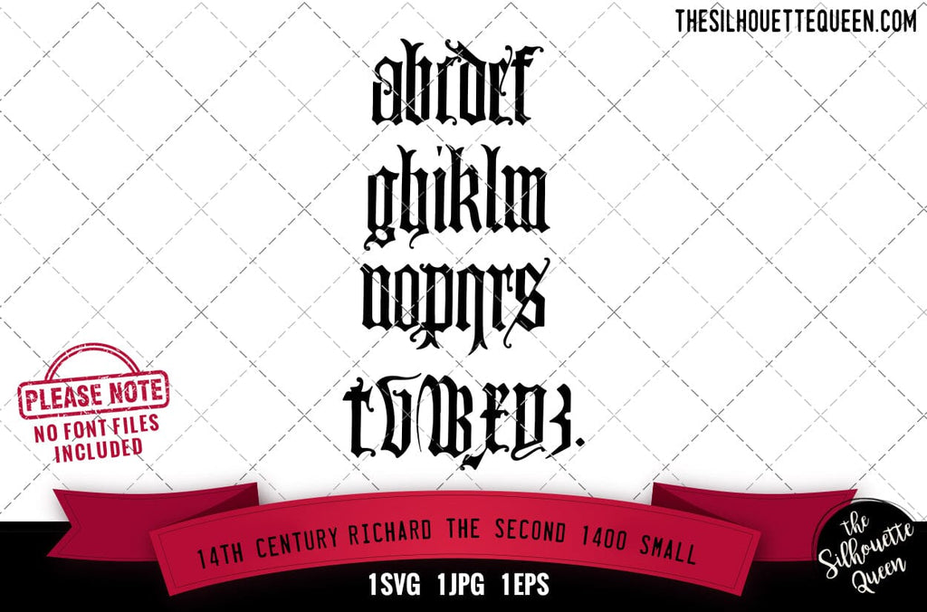 14th Century.Richard the Second 1400. Small alphabets - ABC letters ...